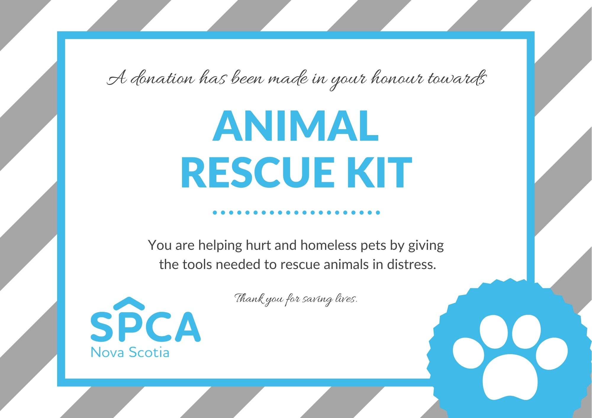 Thank you! - Nova Scotia SPCA